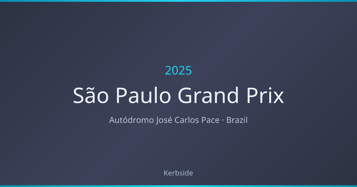 2025 São Paulo Grand Prix — Results & Analysis | Kerbside